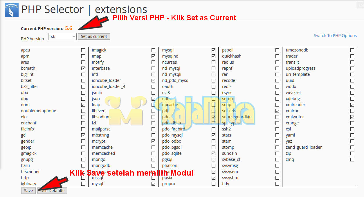 Tutorial Memilih Versi Php Di Cpanel Rajamitra Hosting