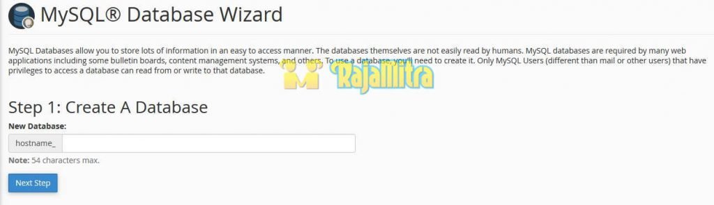 Cara Membuat Database MySQL di Cpanel – RajaMitra Hosting